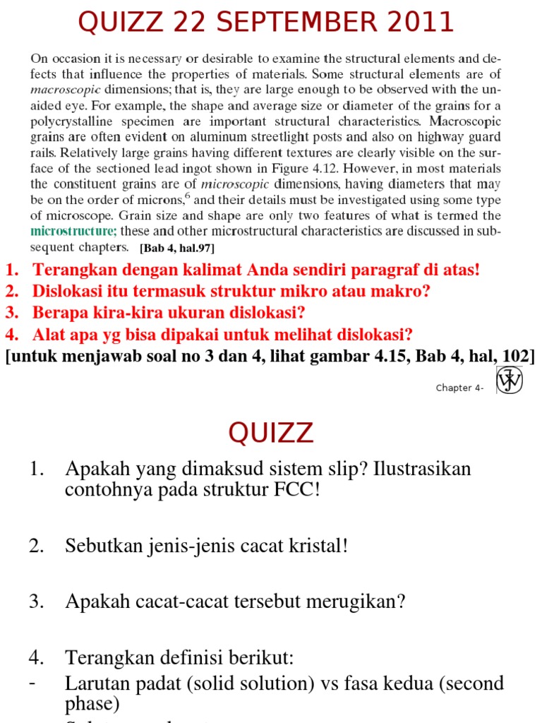 Chapter - 04 - Imperfection in Solid | PDF | Dislocation | Crystallite