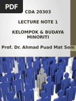 Comprehensive List of Minority Groups | PDF