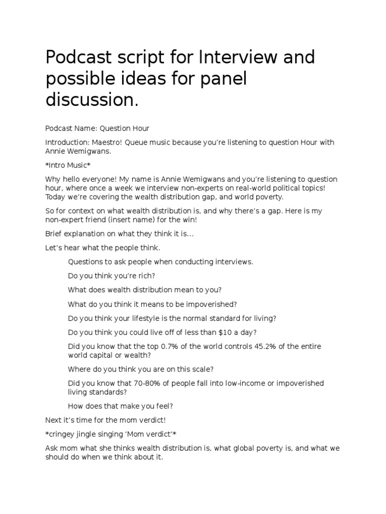 Podcast Draft For English | PDF | Poverty | Poverty & Homelessness