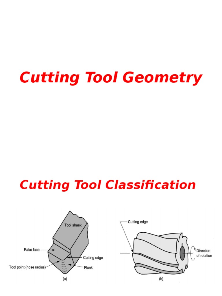 4 - Cutting Tool Geometry | Download Free PDF | Machining | Industries