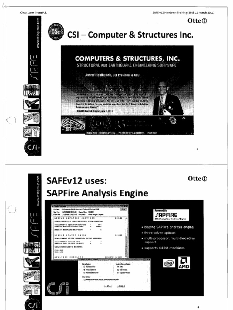 CSI SAFE Course Material | PDF