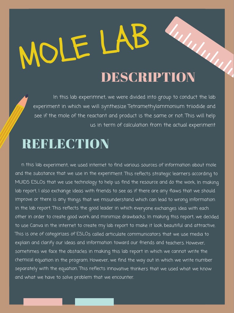 Mole Lab | PDF | Career & Growth | Science & Mathematics
