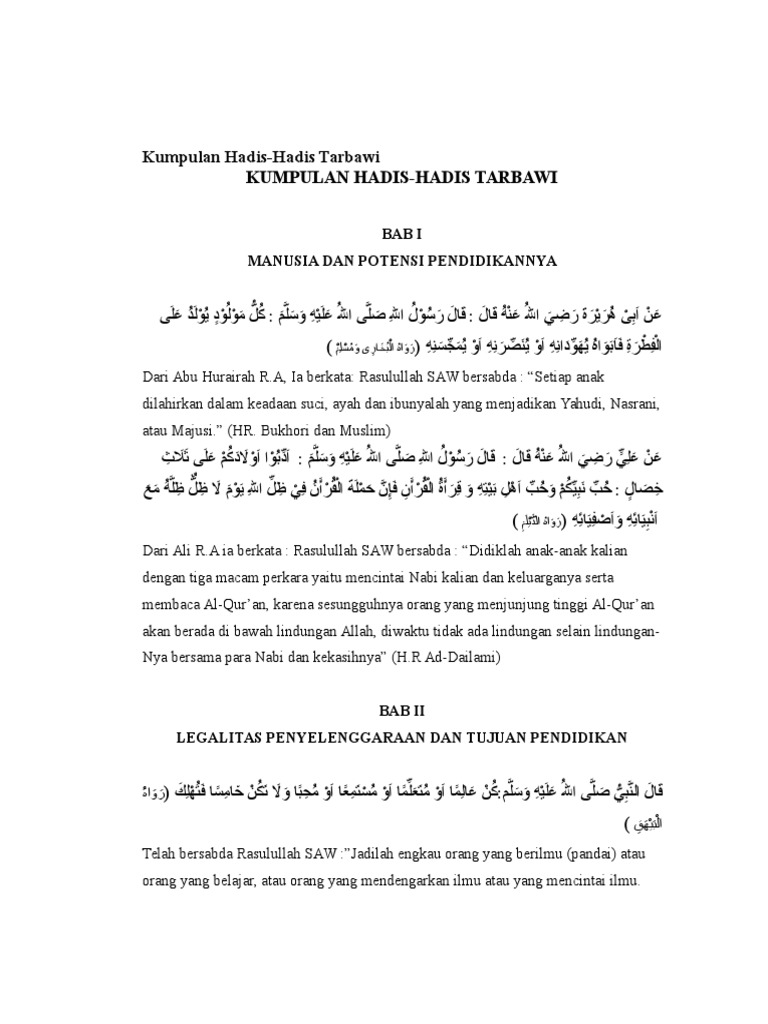 Kumpulan Hadis | PDF