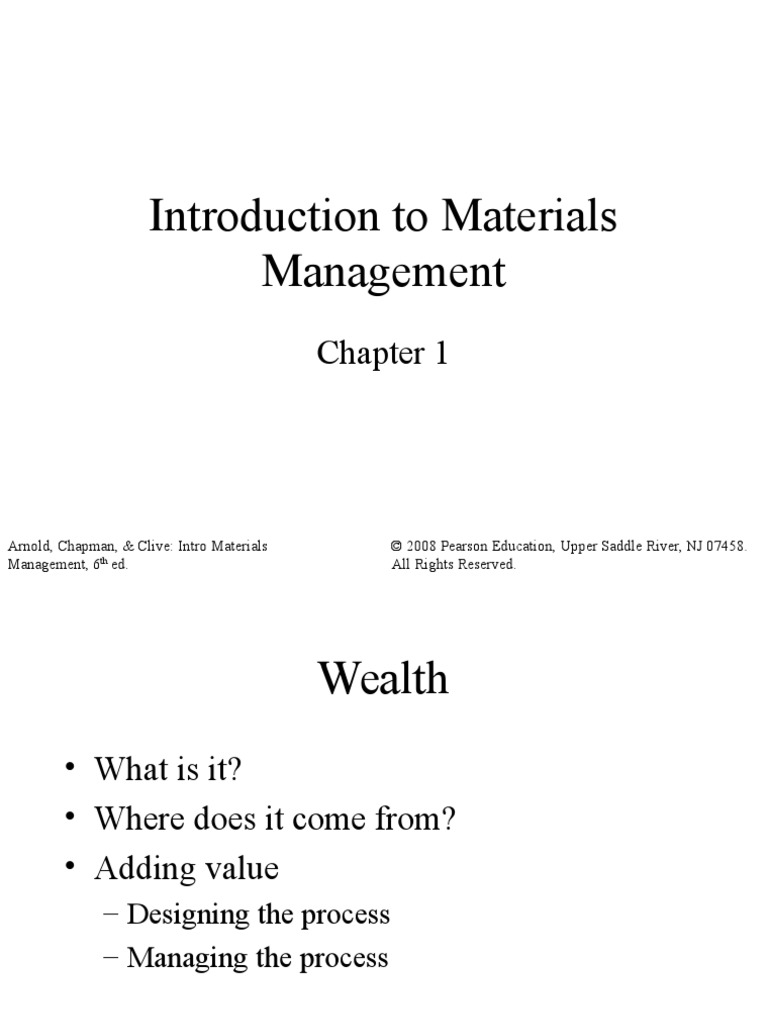 Introduction To Materials Management | PDF | Inventory | Supply Chain