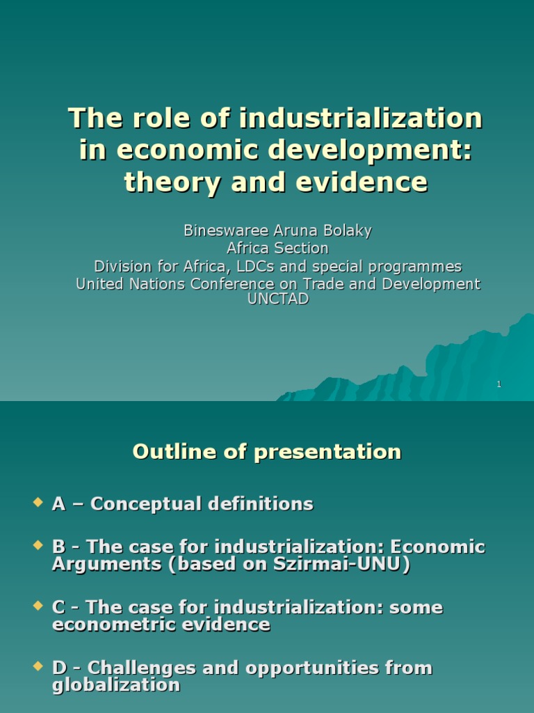 The Role of Industrialization in Economic Development | PDF ...