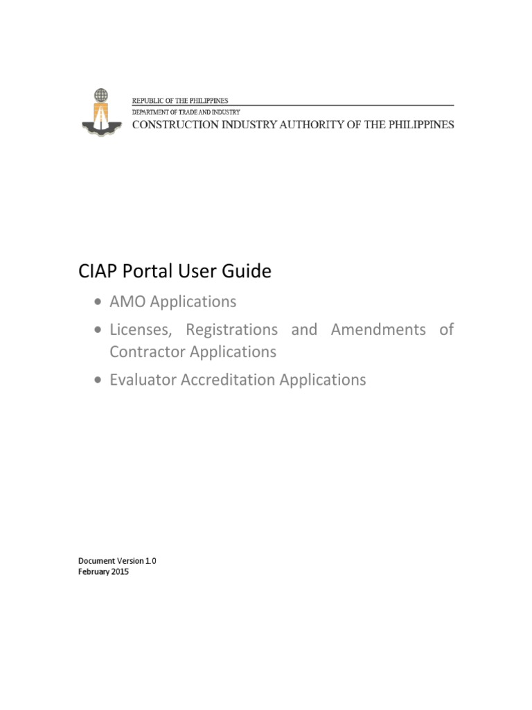 Ciap Portal Users Manual | PDF | Password | Button (Computing)