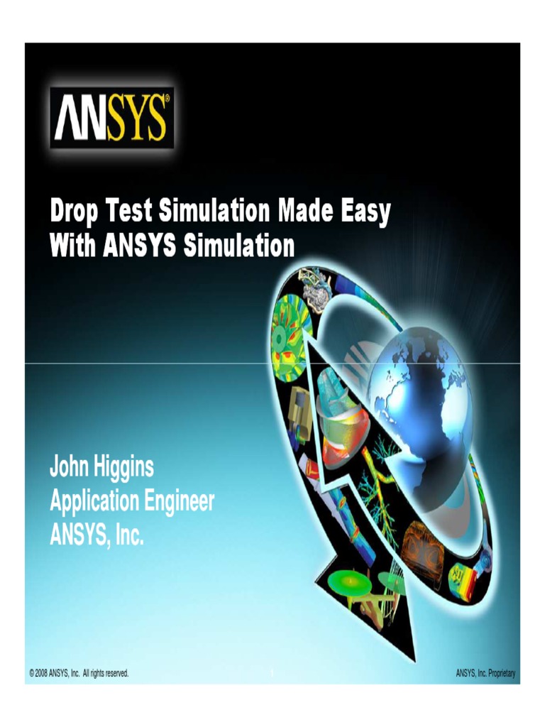 Drop Test Simulation Made Easy With Ansys Simulation PDF | PDF ...