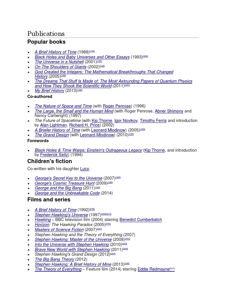 Publications: Popular Books | PDF