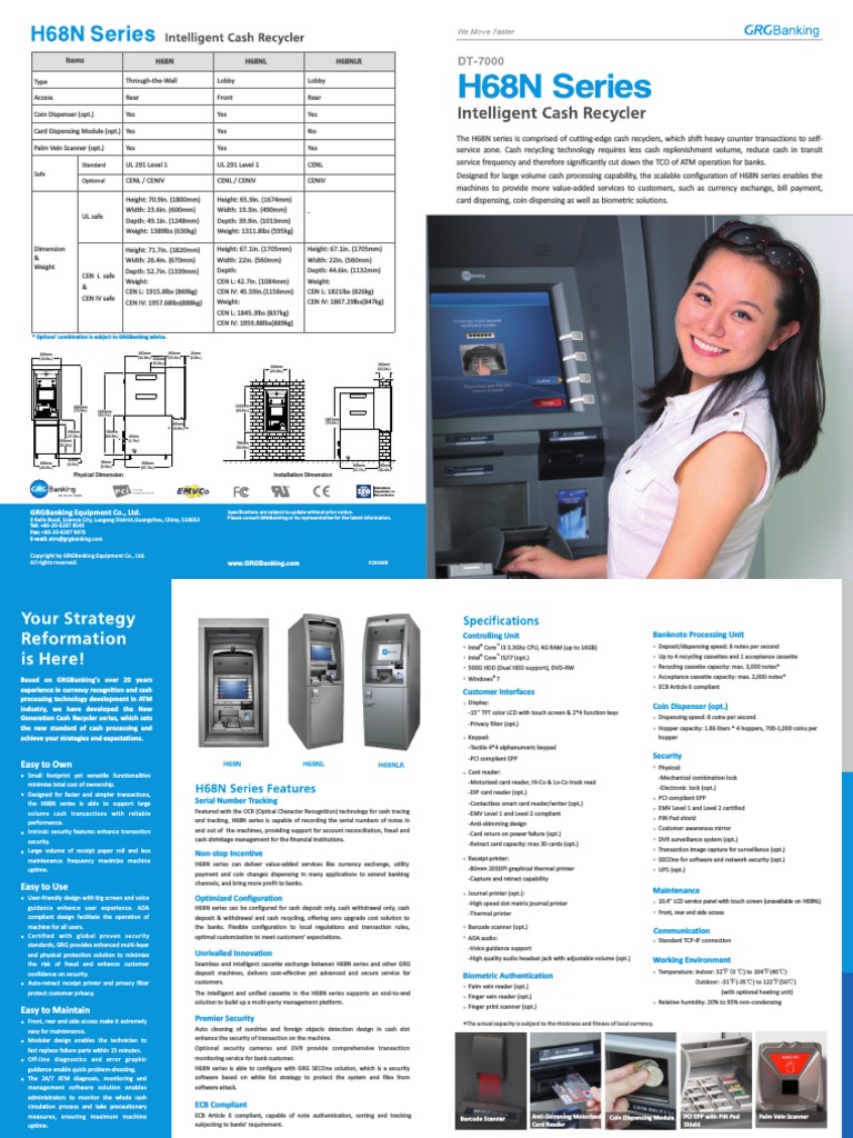 H68N Series-201508 | PDF | Automated Teller Machine | Computer Hardware