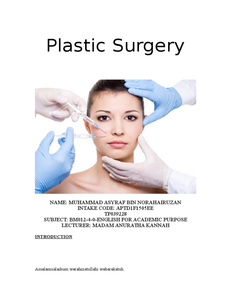 Plastic Surgery | PDF | Plastic Surgery | Surgery