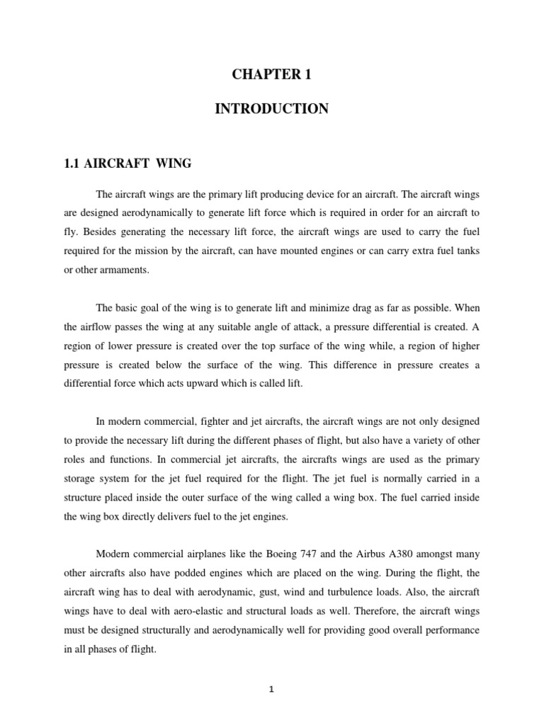 Aircraft Wing Design Basics | PDF | Rotation Around A Fixed Axis | Spar ...