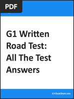 G2 and G Road Test Marking Schema PDF | PDF | Traffic | Intersection (Road)