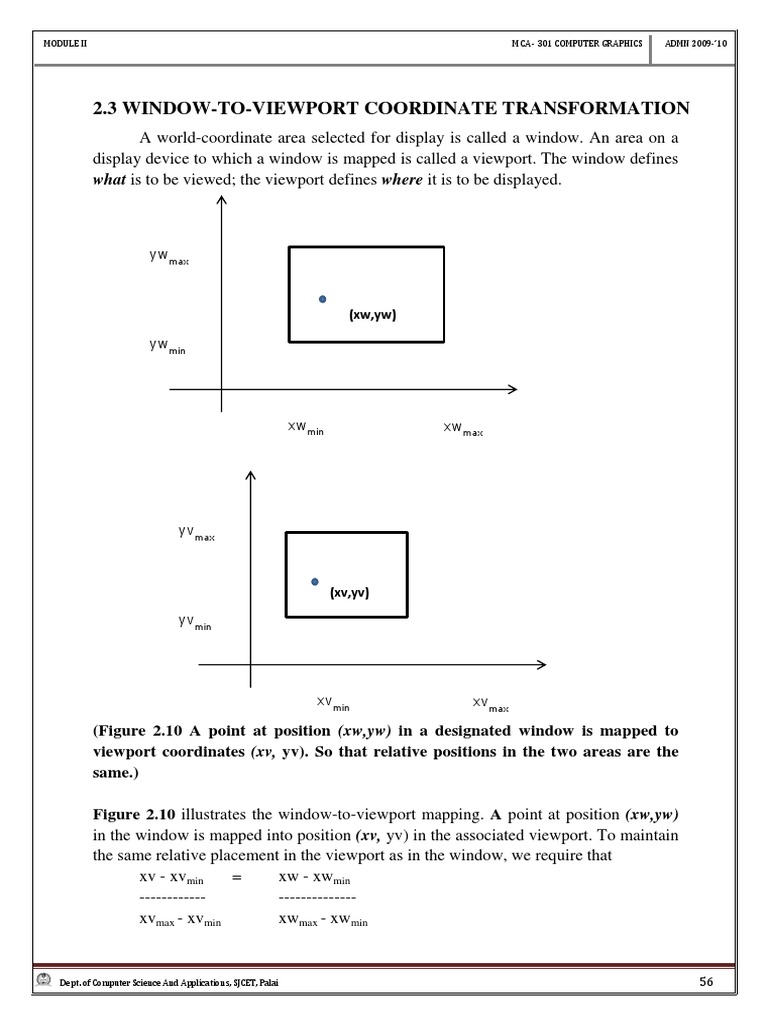 Computer Graphics Second Module Second | PDF | Vertex (Geometry) | Polygon