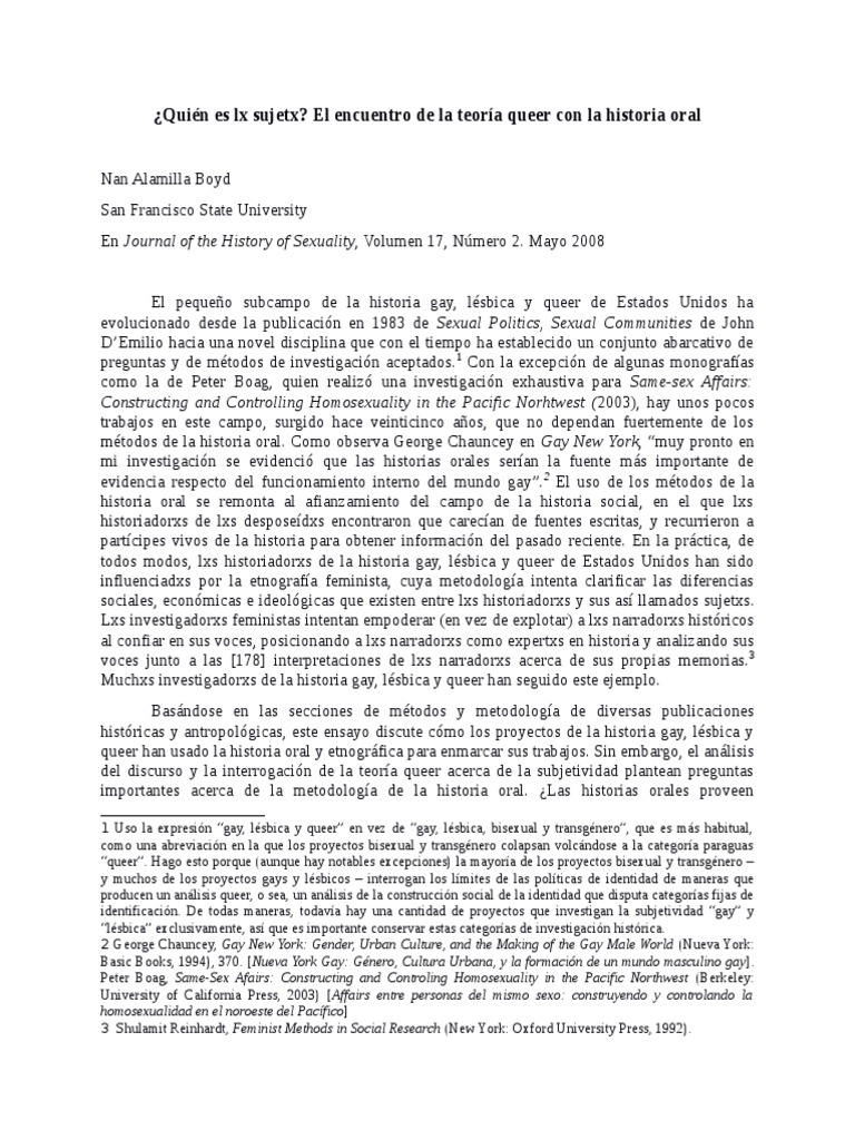 Teoría Queer e Historia Oral | Descargar gratis PDF | Lesbianas ...