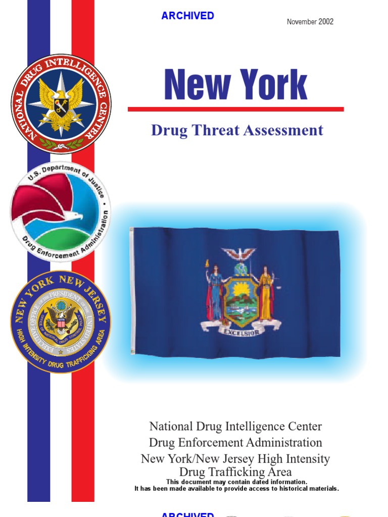 New York: Drug Threat Assessment | PDF | Gang | Illegal Drug Trade