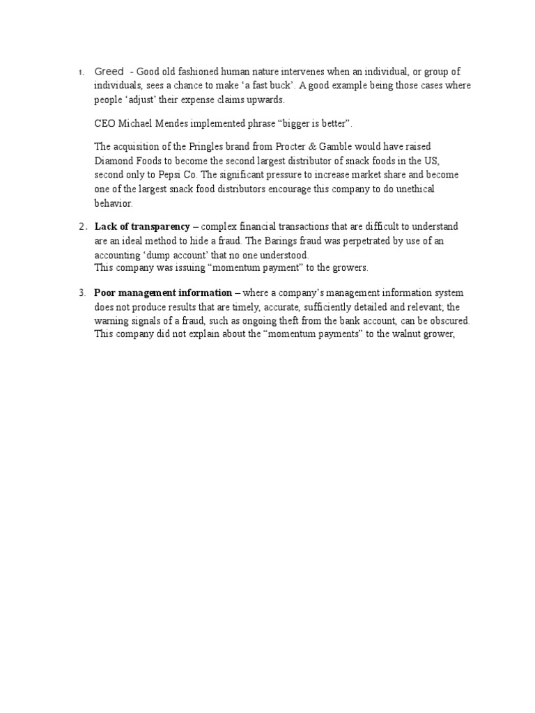 Lack of Transparency - Complex Financial Transactions That Are ...