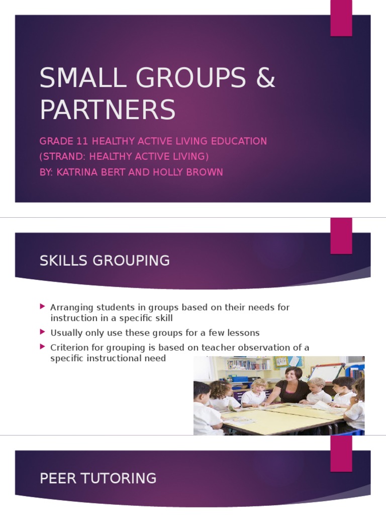 Grade 11 Healthy Living Group Strategies | PDF | English As A Second Or ...