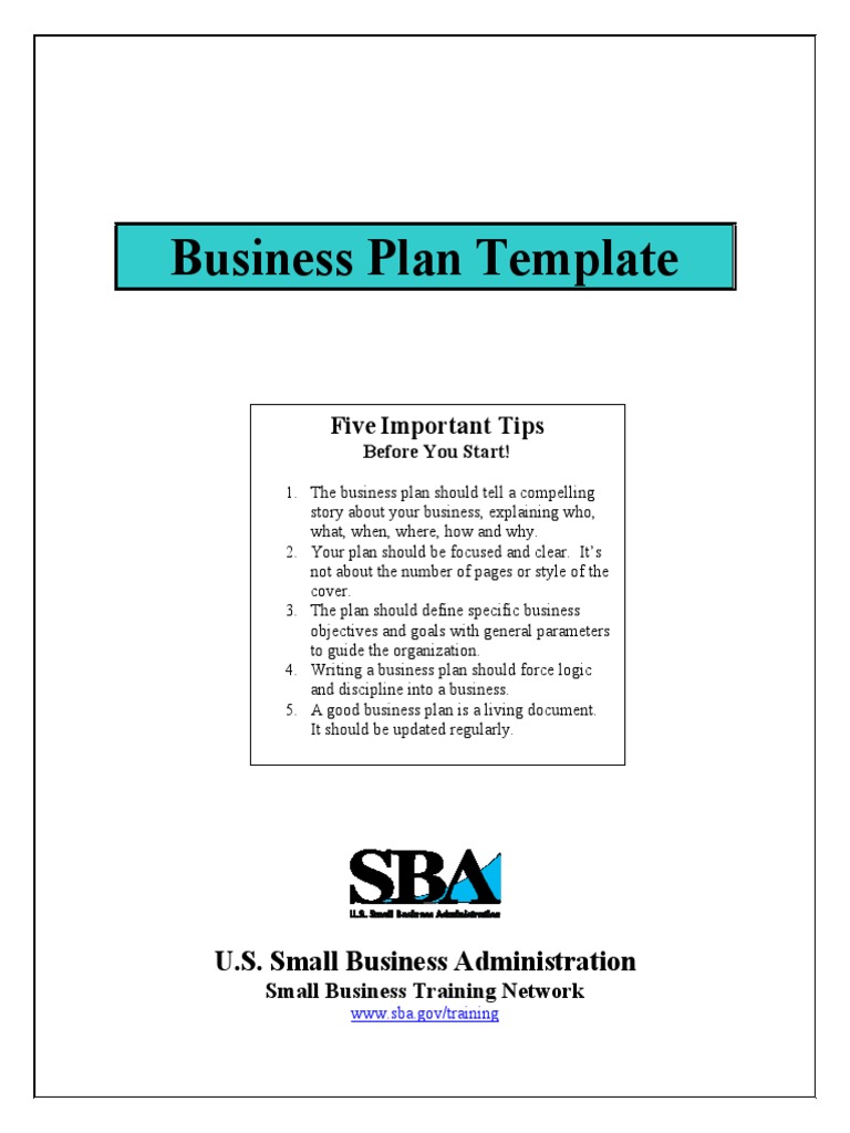 Business Plan Template | PDF | Business Plan | Business