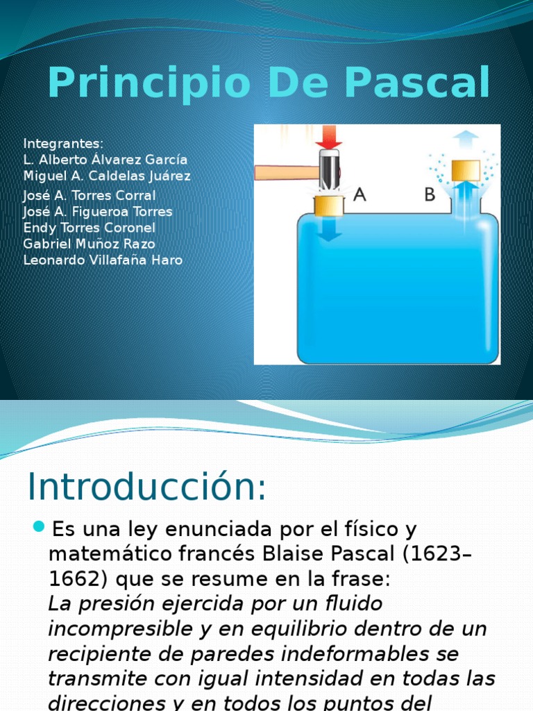 Fisica 3 - 1. Principio de Pascal | PDF | Física Aplicada e ...
