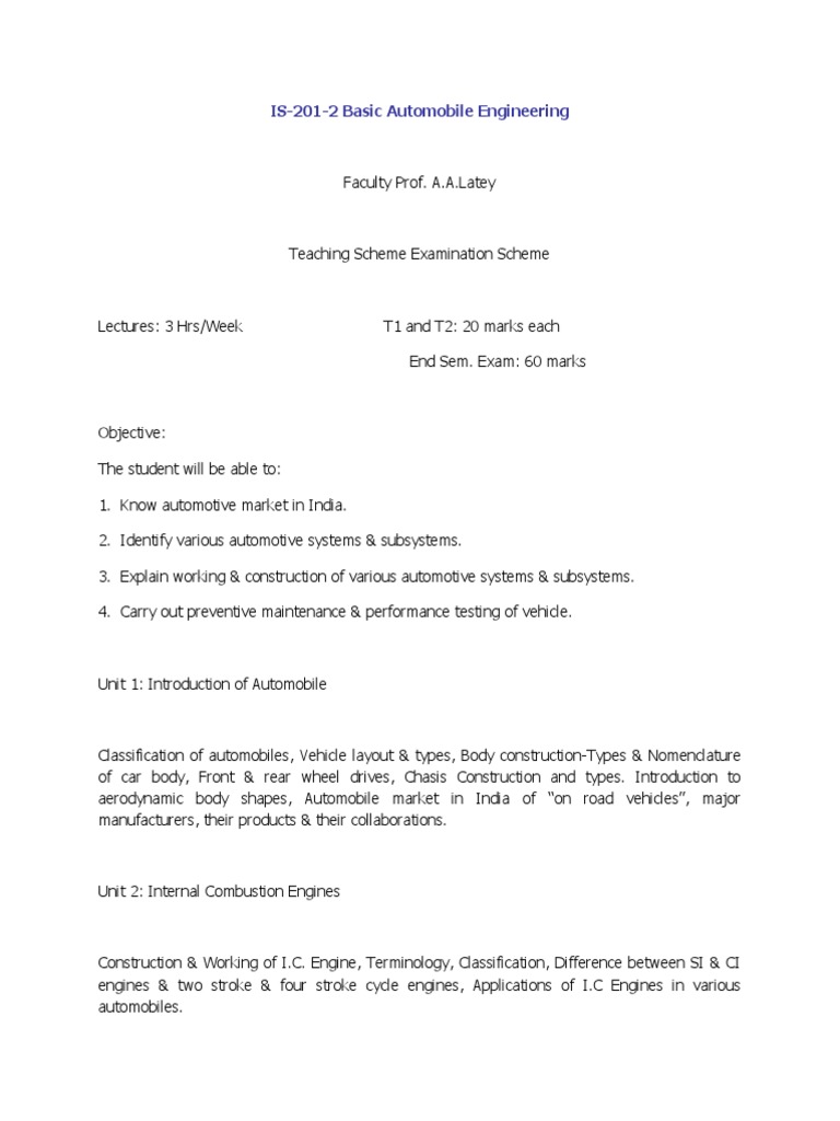 Basic Automobile Engineering | PDF | Steering | Transmission (Mechanics)