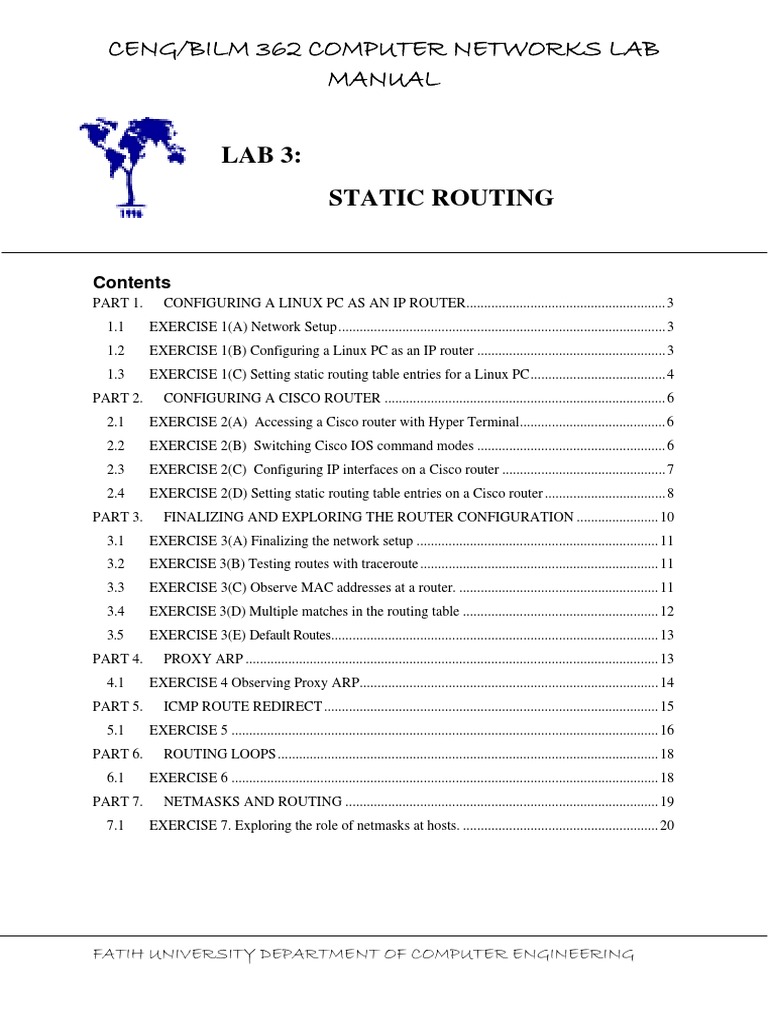 LAB3 | Download Free PDF | Ip Address | Router (Computing)