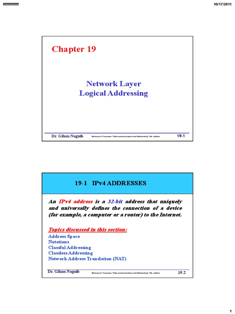 Network Layer Logical Addressing | PDF | Port (Computer Networking) | Router (Computing)