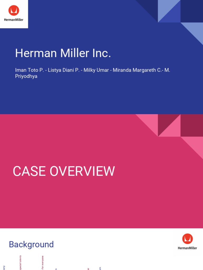 Herman Miller Case Study | PDF | Competition | Employment