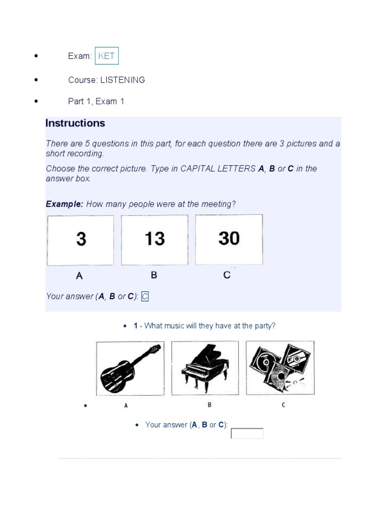Ket Sample Test | PDF | Test (Assessment) | Leisure