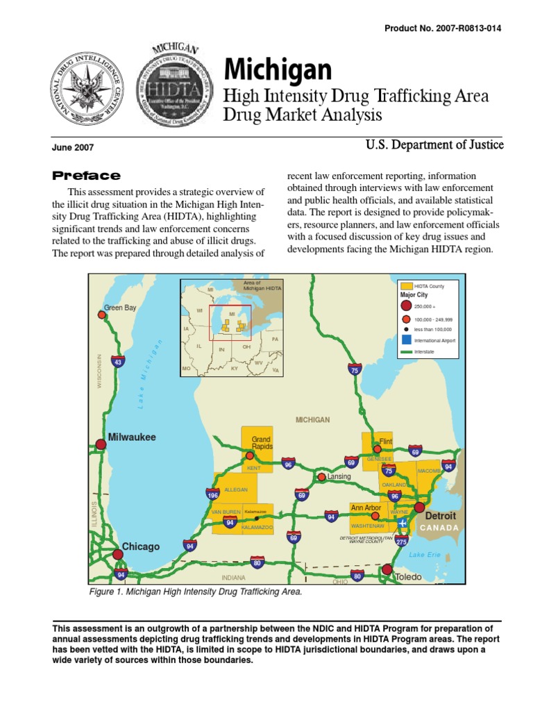 Michigan: High Intensity Drug Trafficking Area Drug Market Analysis ...
