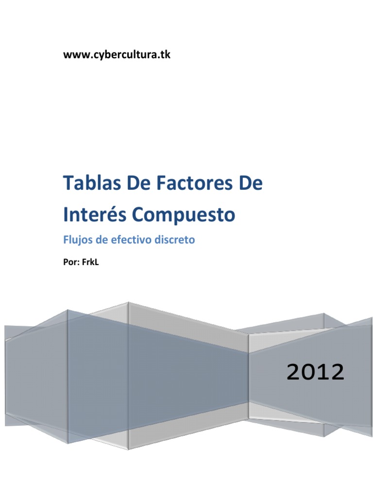 Tablas de Interes Compuesto PDF | PDF | Porcentaje | Efectivo
