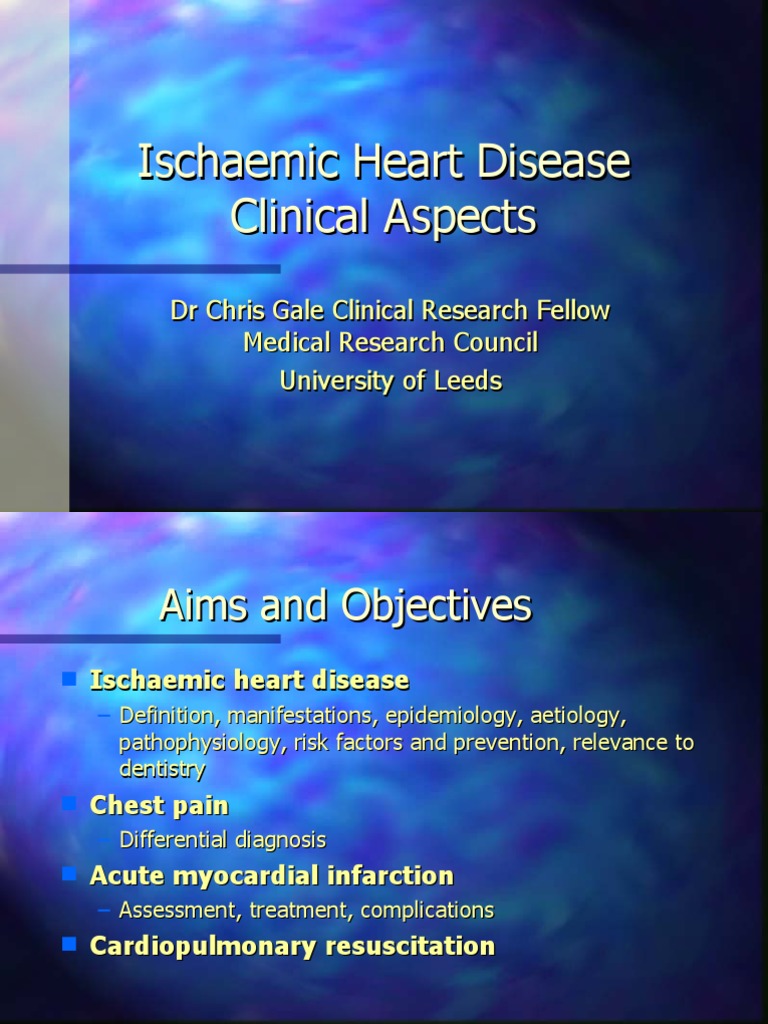 Ischaemic Heart Disease Clinical Aspects | PDF | Coronary Artery ...
