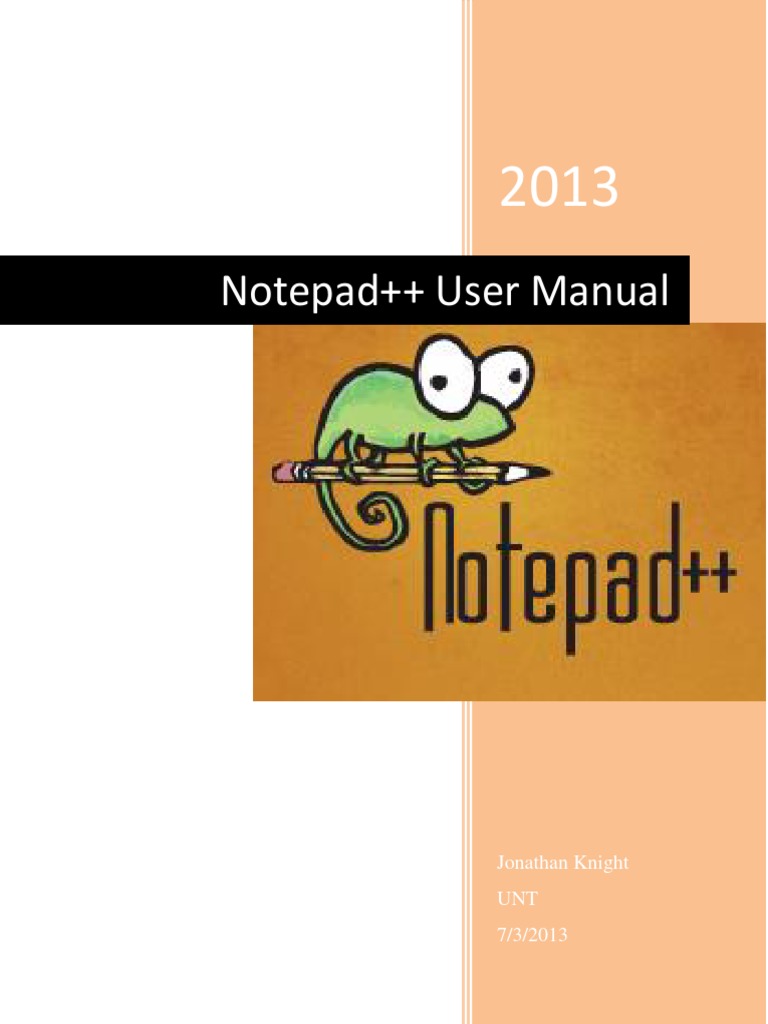 Notepad++ User Manual for Students | PDF | Installation (Computer ...