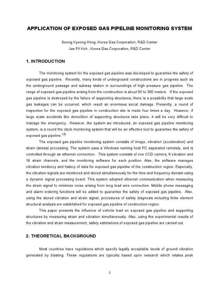 Gas Pipeline Monitoring System | PDF | Gases | Pipeline Transport