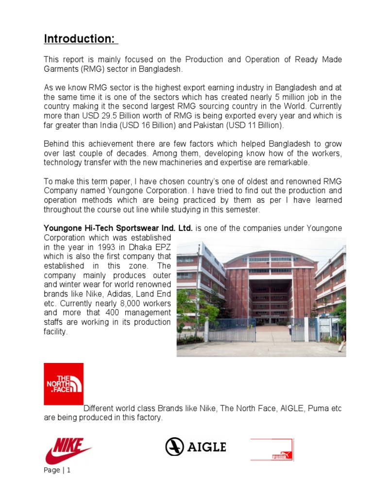 Production and Operation Management of A RMG Factory | PDF