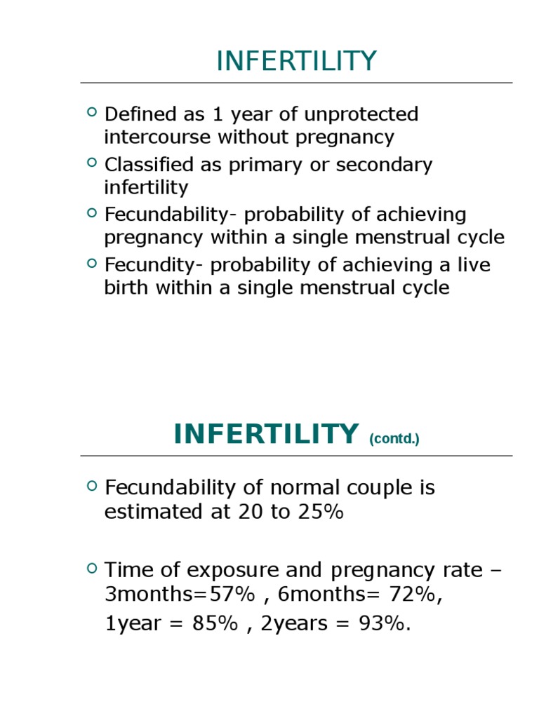 Infertility Lecture (2)-1 | Infertility | Medicine
