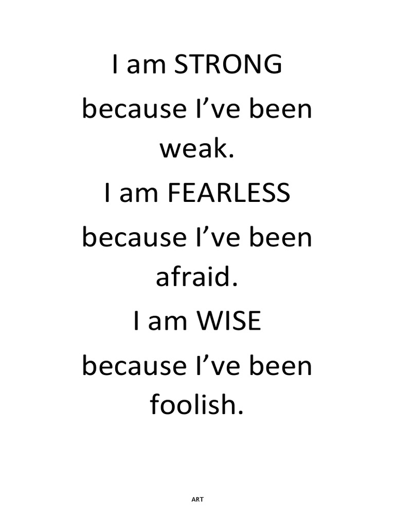 I Am STRONG... | PDF