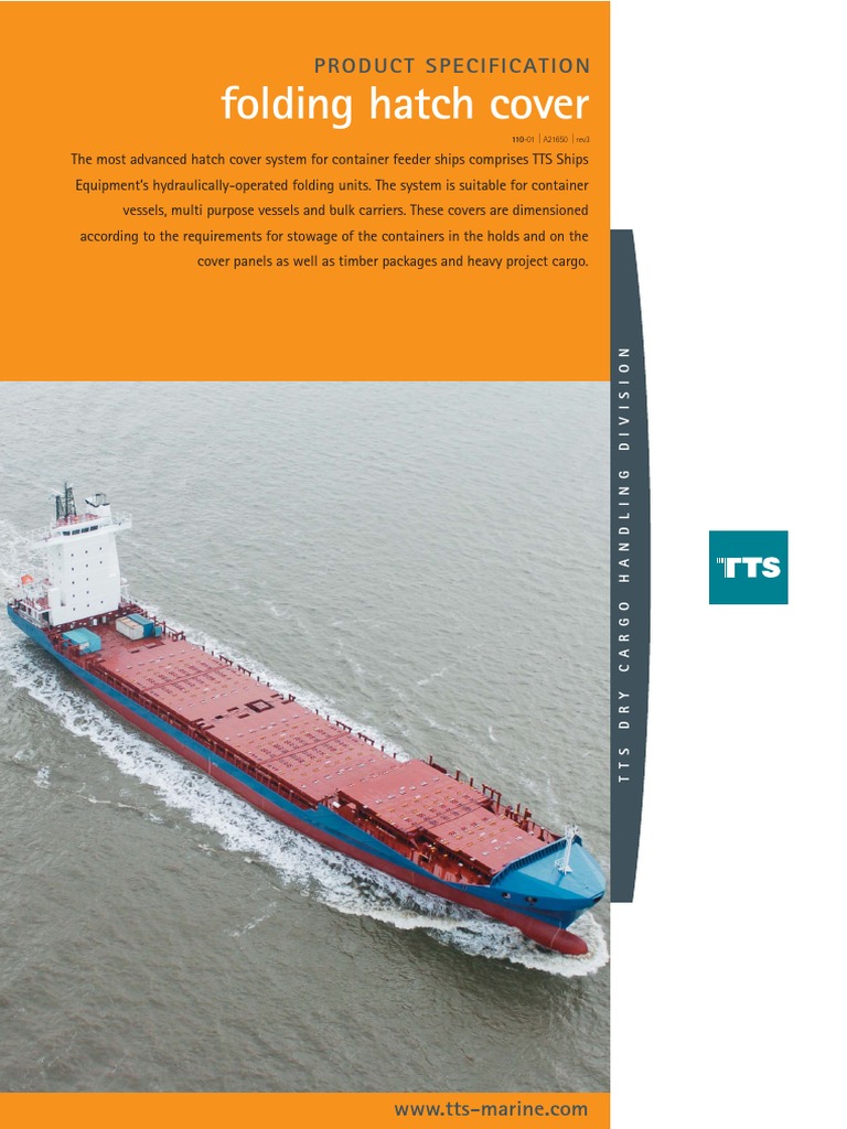 Folding Hatch Cover: Product Specification | PDF | Ships | Shipping