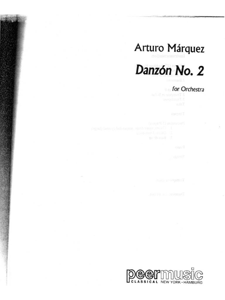 Arturo Marquez Danzón No2 PDF | PDF