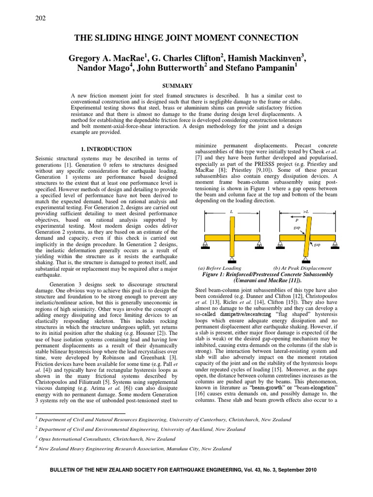 Sliding Hinge Joint PDF | PDF | Bending | Friction
