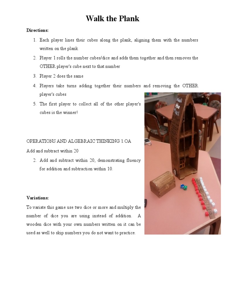 Walk The Plank | PDF | Gaming | Leisure Activities