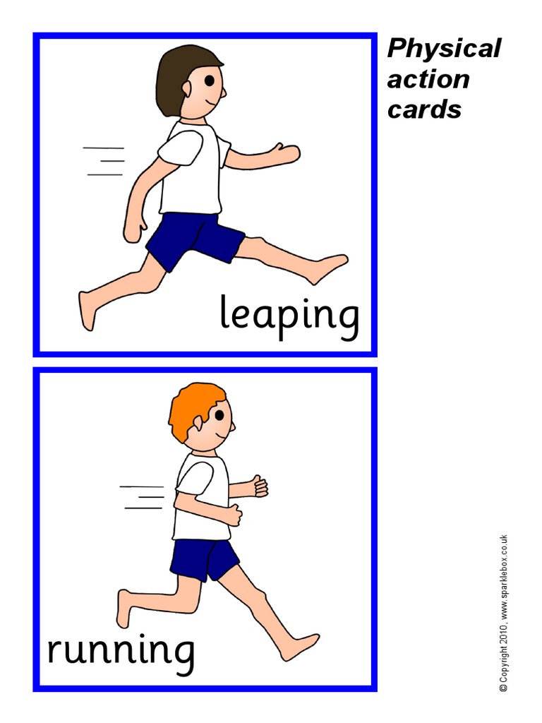 Leaping: Physical Action Cards | PDF