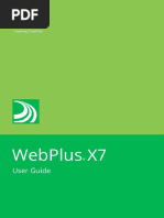 Serif WebPlus X7 | PDF | Software | Human–Computer Interaction