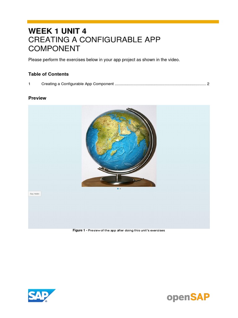 openSAP Ui51 Week 1 Unit 4 Excercises PDF | PDF | Web Application | Json