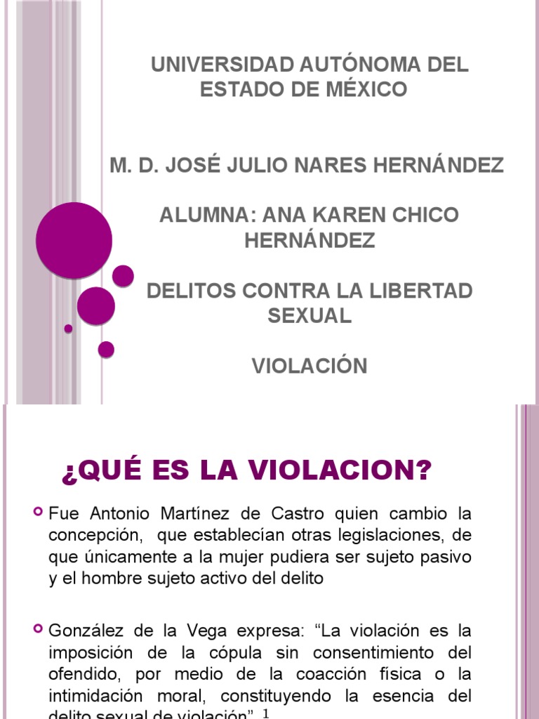 Delito de Violación | Violación | Intención (Derecho Penal) | Prueba gratuita de 30 días | Scribd