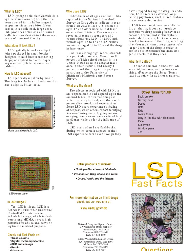 What Is LSD? Who Uses LSD? | PDF | Lysergic Acid Diethylamide ...