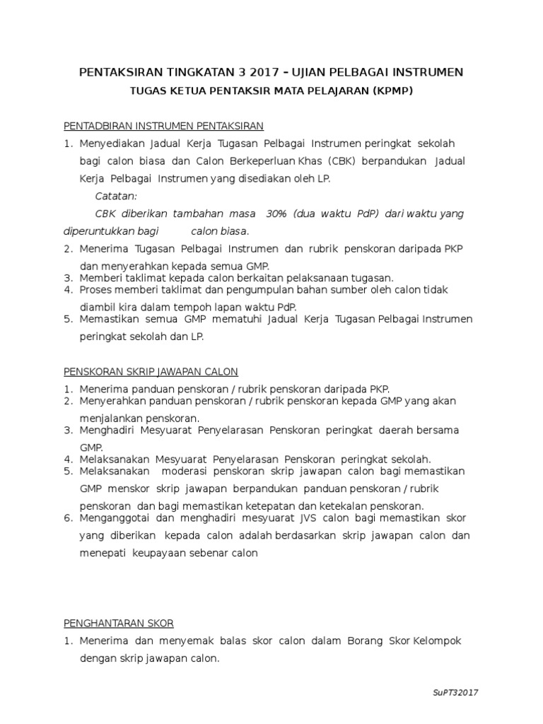 04 Tugas KPMP Dan GPMP Ujian Pelbagai Instrumen | PDF