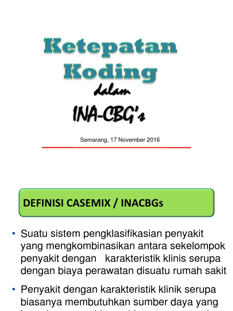 Ketepatan KODING Dalam INA CBG PDF | PDF | Sains & Matematika