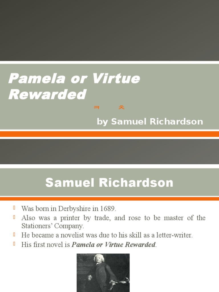 Pamela or Virtue Rewarded: by Samuel Richardson | PDF | Fiction Forms | Epistolary Novels