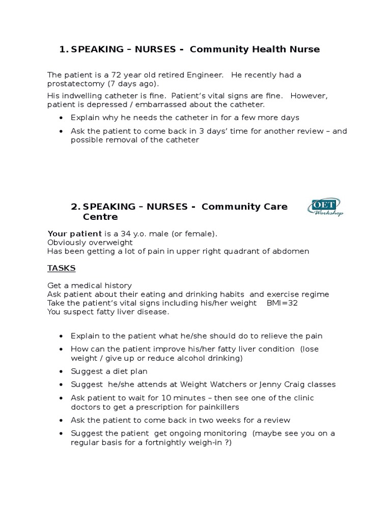 1-3 Email Nurse - Role Play | PDF