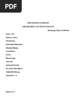 NICU Admission Sheet | PDF | Childbirth | Pregnancy